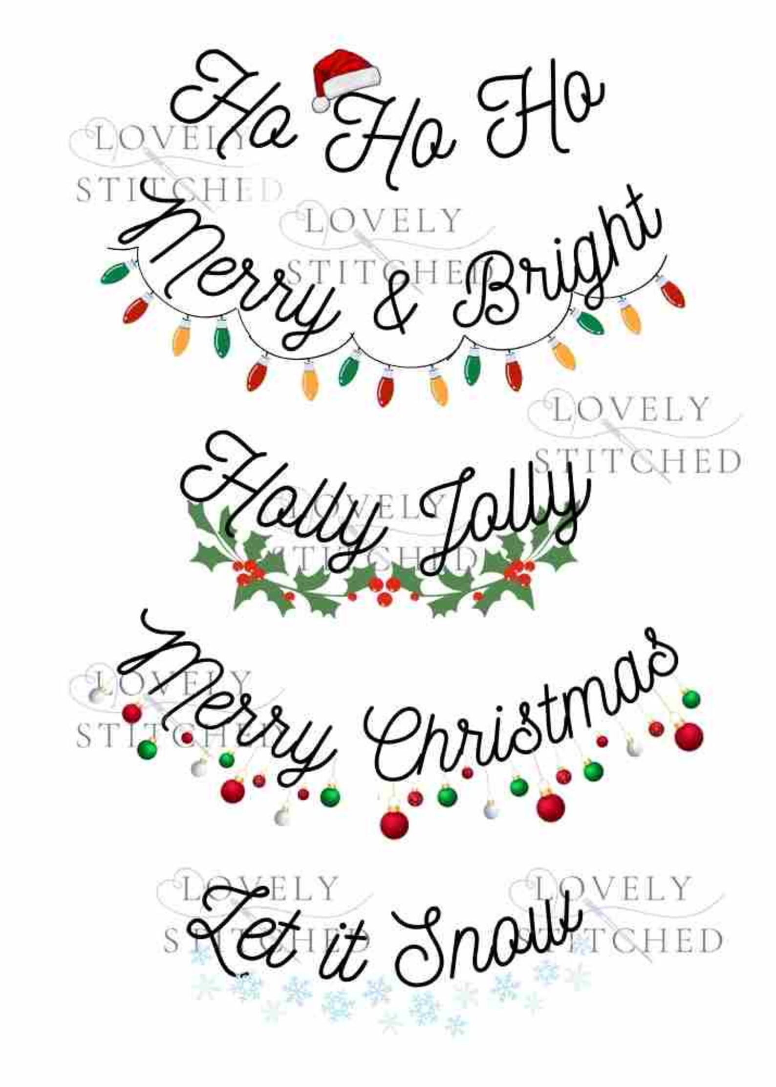 Christmas Collars Hand Embroidery Pattern to Print - Etsy