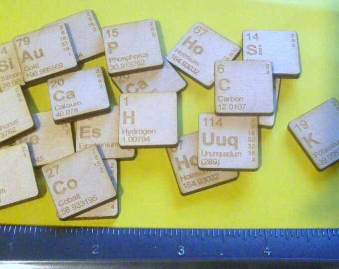 One Periodic Table Element Piece Laser Cut and Laser Engraved You Pick ...