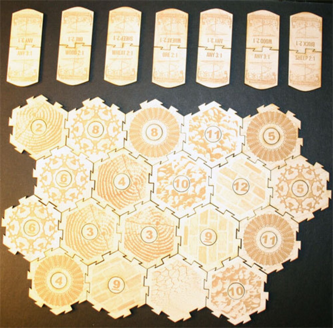 Complete MINI Game Piece Set Compatible With Settlers of Catan | Etsy