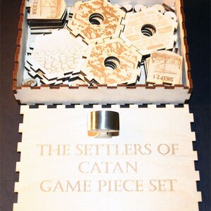 Complete MINI Game Piece Set Compatible With Settlers of Catan | Etsy