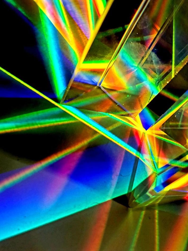 Light Unveiled. It Transforms Into Magic! Prism-guided Rainbow ...
