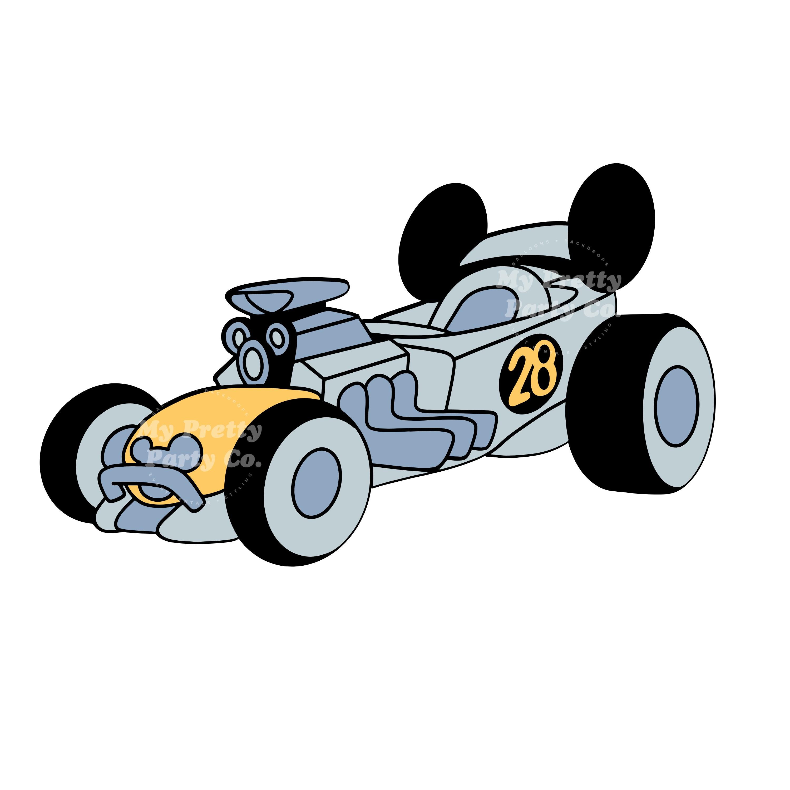 Vintage Blue Mickey Roadster Racer Image (instant Download) - Etsy
