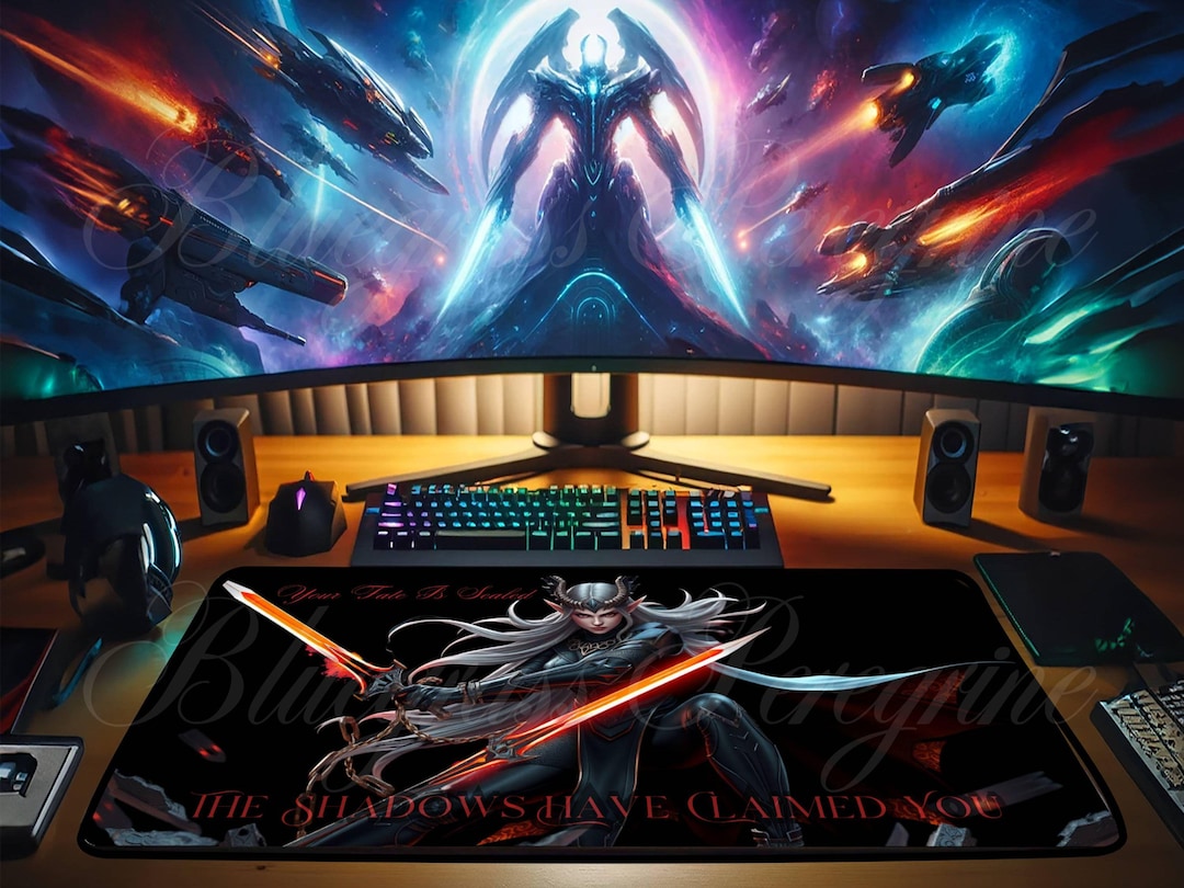 Fantasy Gaming Desk Mat - Your Fate is Sealed - Cool Gamer Gear, Office ...