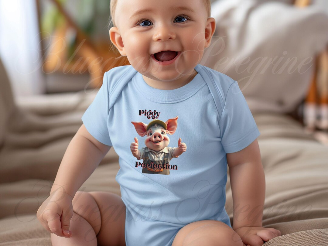 Piggy Perfection Boy Pig for Mommy Infant Bodysuit Baby Shower Gift ...