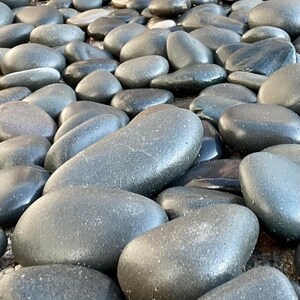 Black Basalt Stone Rocks - Lake Michigan, Hot Massage Therapy, Crafts ...