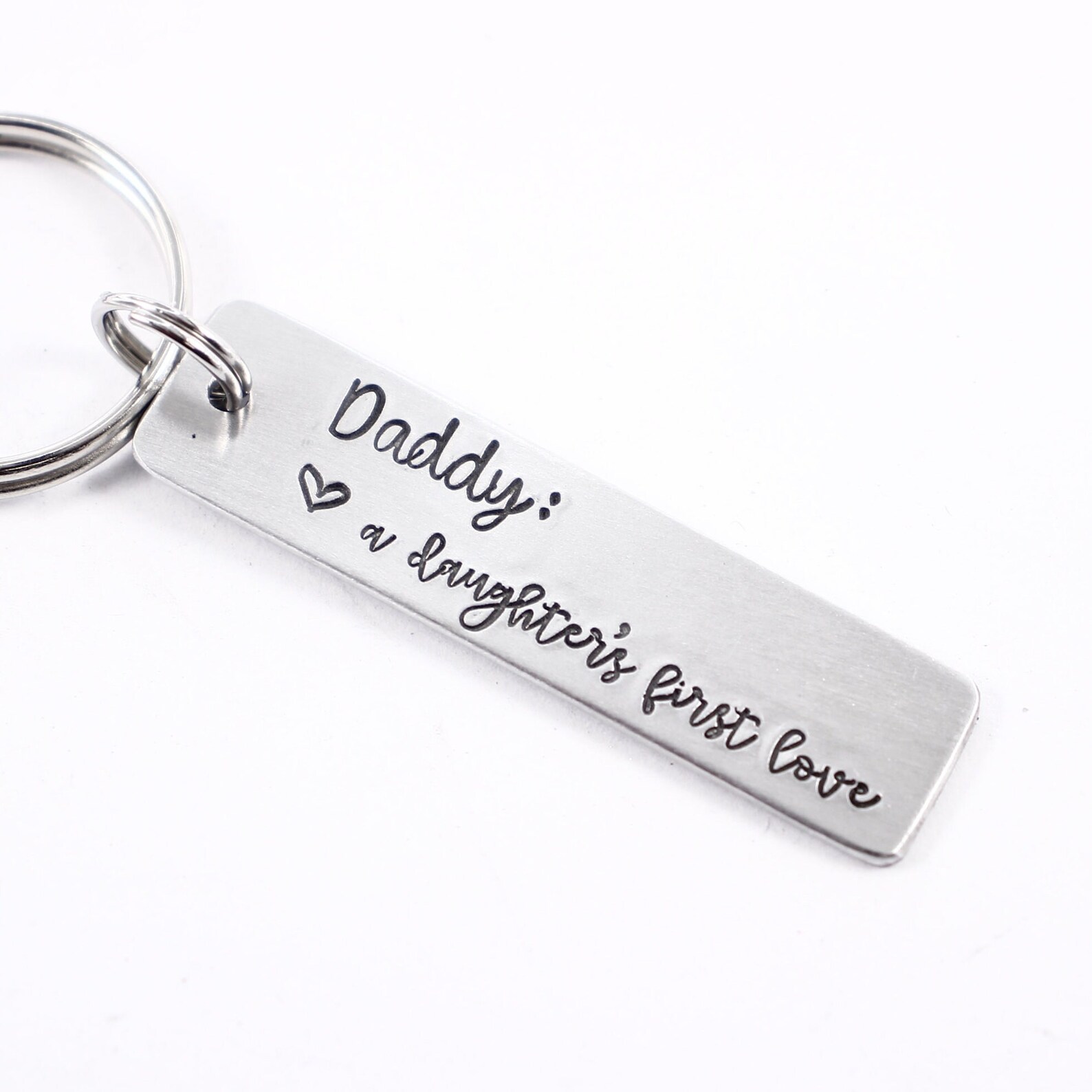 Daddy Keychain - "daddy - a Daughter's First Love" - Daddy Keychain ...