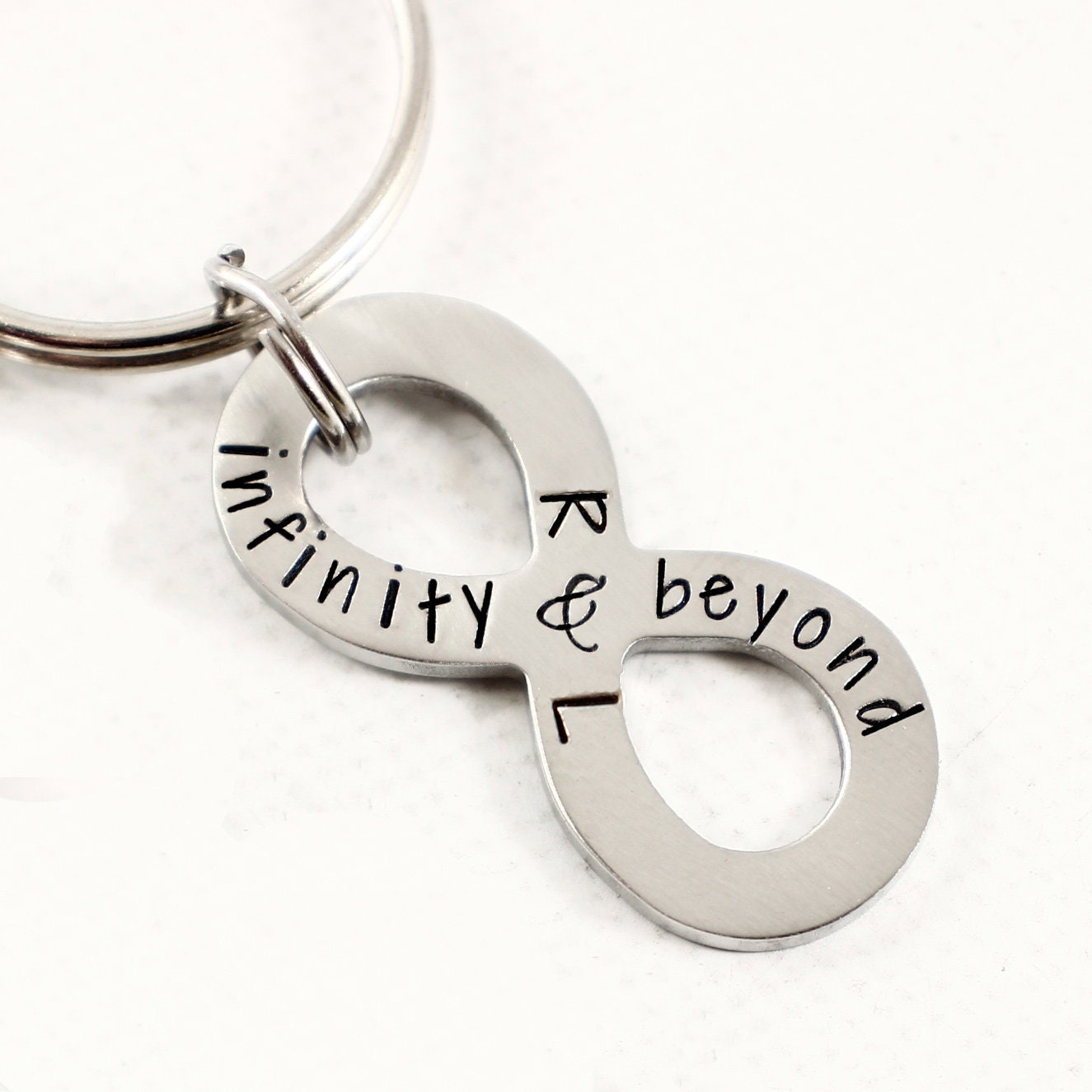 Infinity & beyond Keychain with initials Infinity and beyond | Etsy
