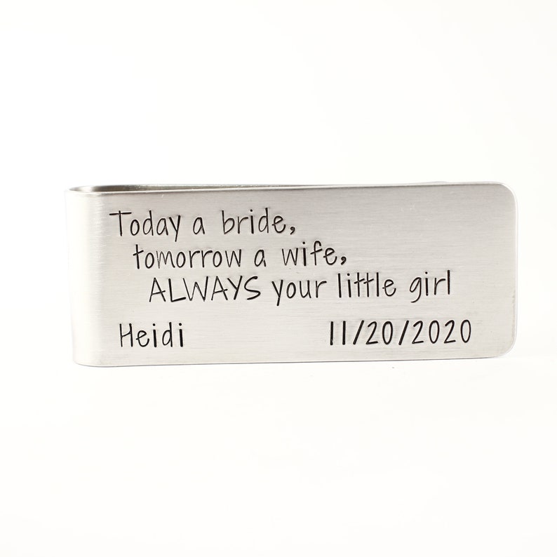 Today a Bride Tomorrow a Wife ALWAYS your little girl Hand | Etsy