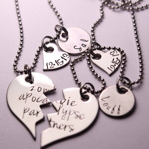 Necklace Set - "zombie Apocalypse Partners" - Best Friends/couples ...