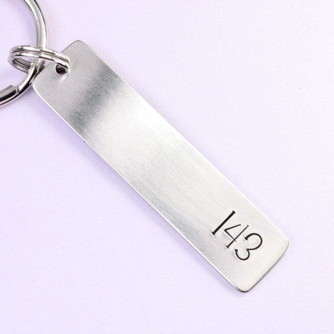 143 Keychain - Available in Aluminum and Stainless Steel - Etsy