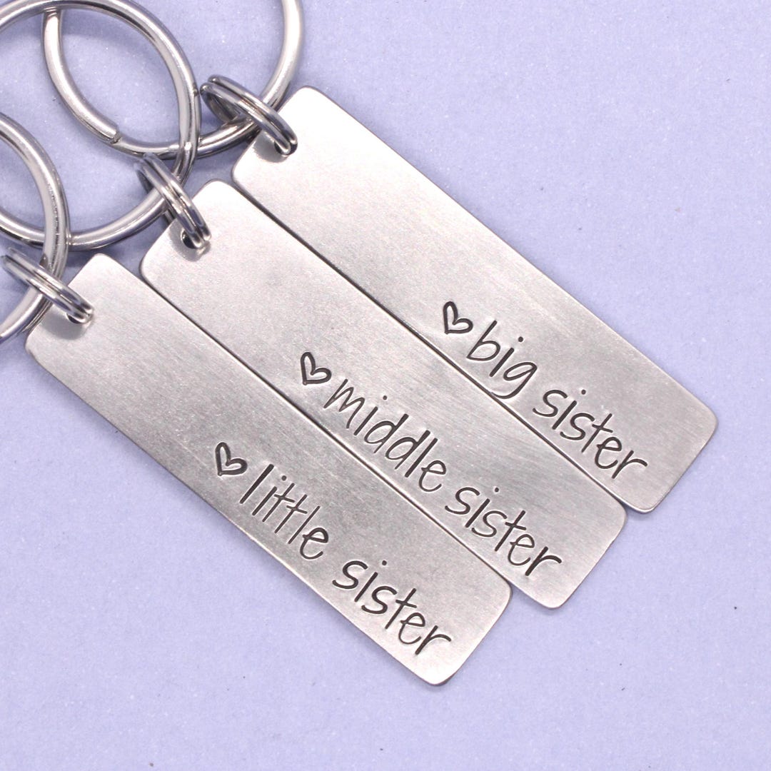 Big Sister and Little Sister Keychains - Available as a Set or Single ...