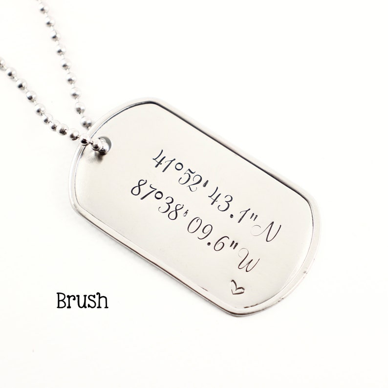Personalized Dog Tag Necklace / Keychain With Your Choice of | Etsy