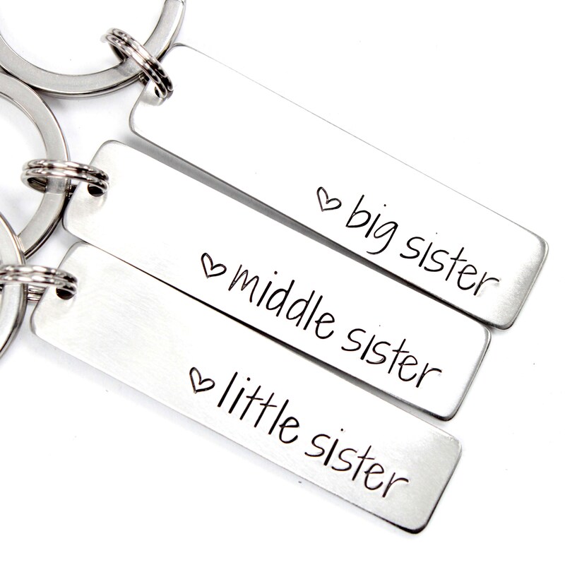 Sister Keychain - Etsy