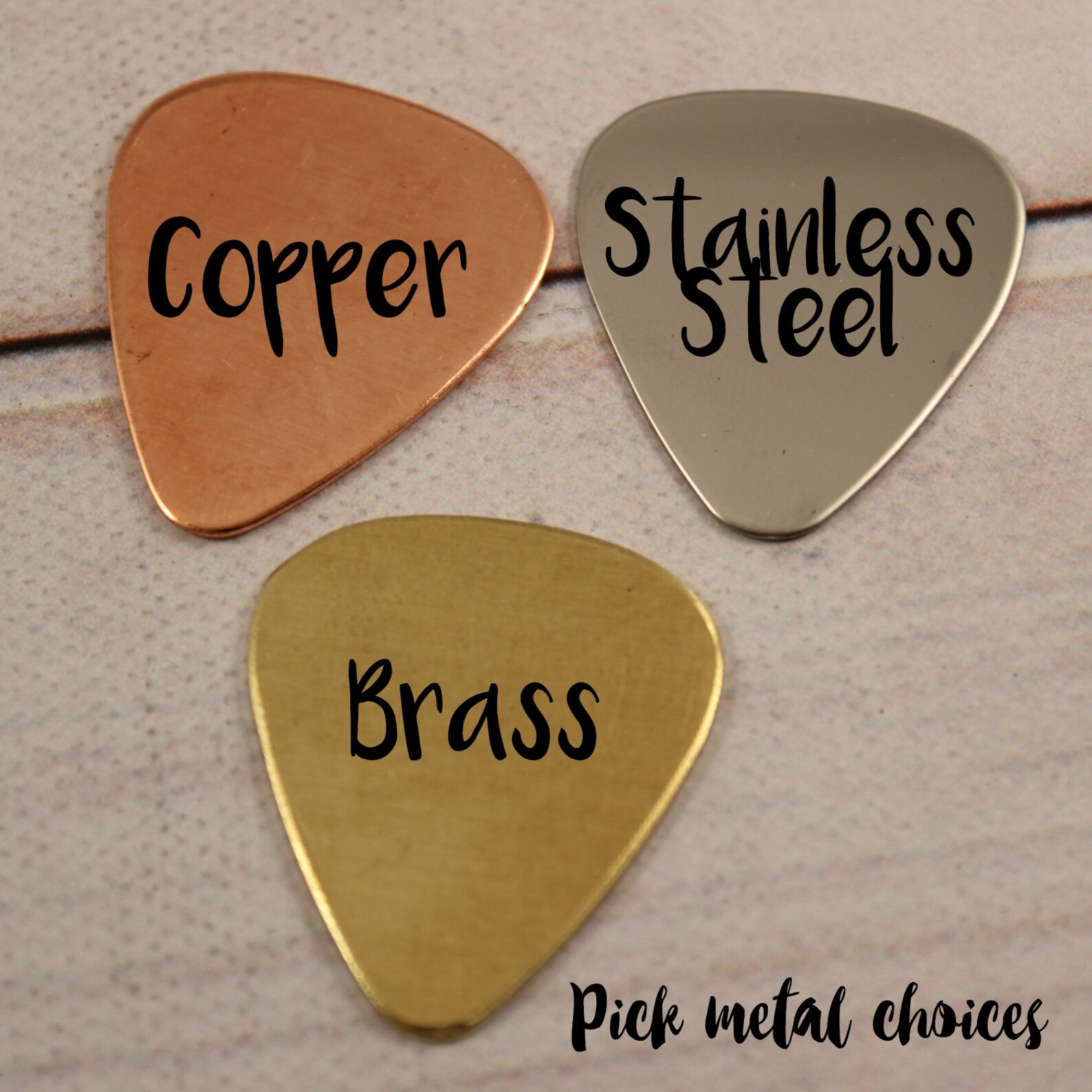 I'd still pick you Hand Stamped Guitar Pick Available in | Etsy