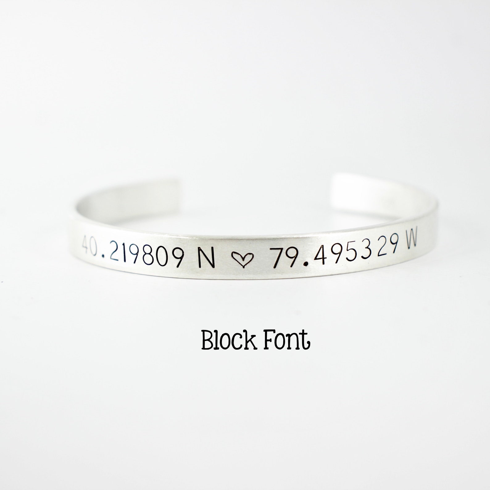 Custom Coordinate Bracelet - GPS Location - Coordinate Jewelry - Etsy
