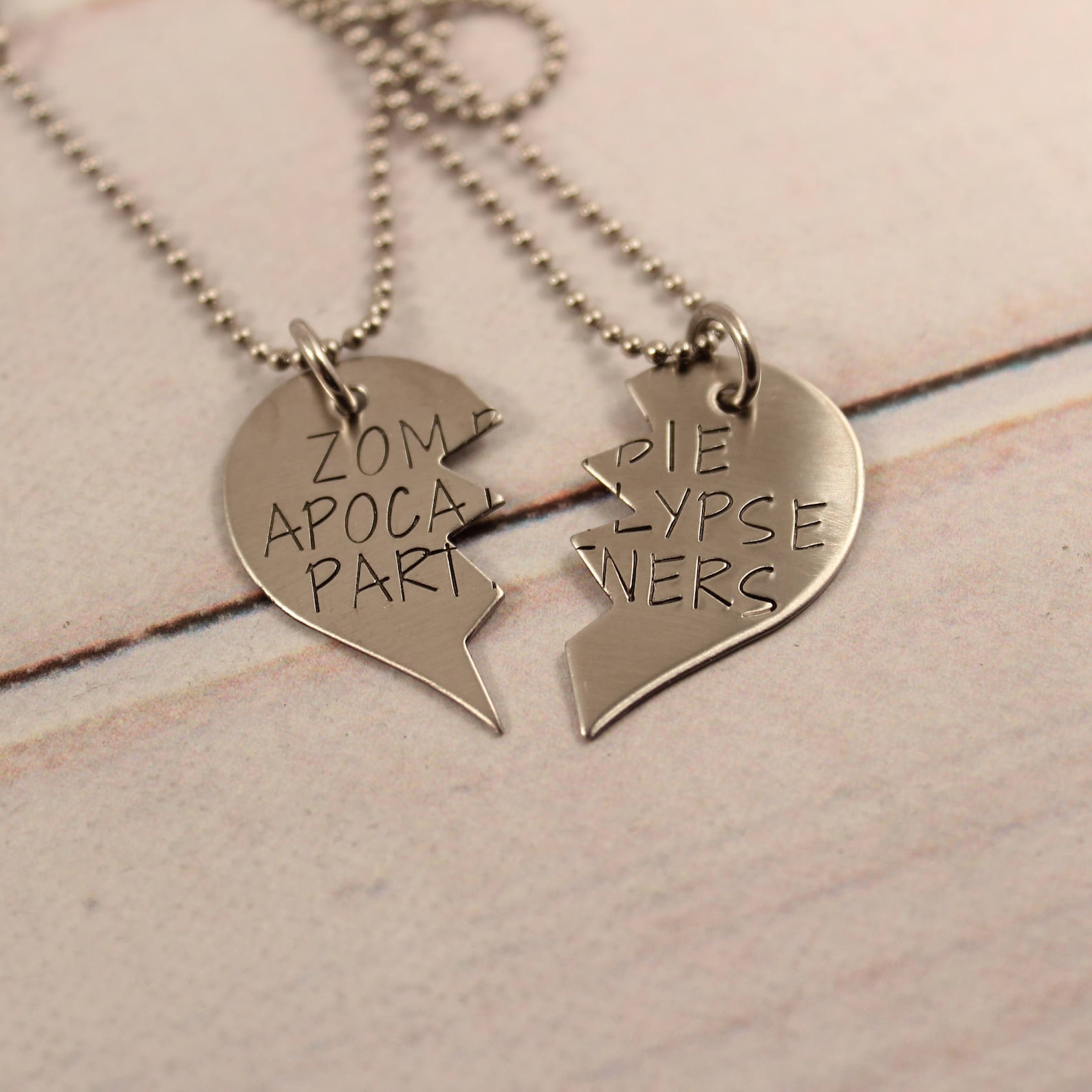 Necklace Set zombie Apocalypse Partners Best - Etsy