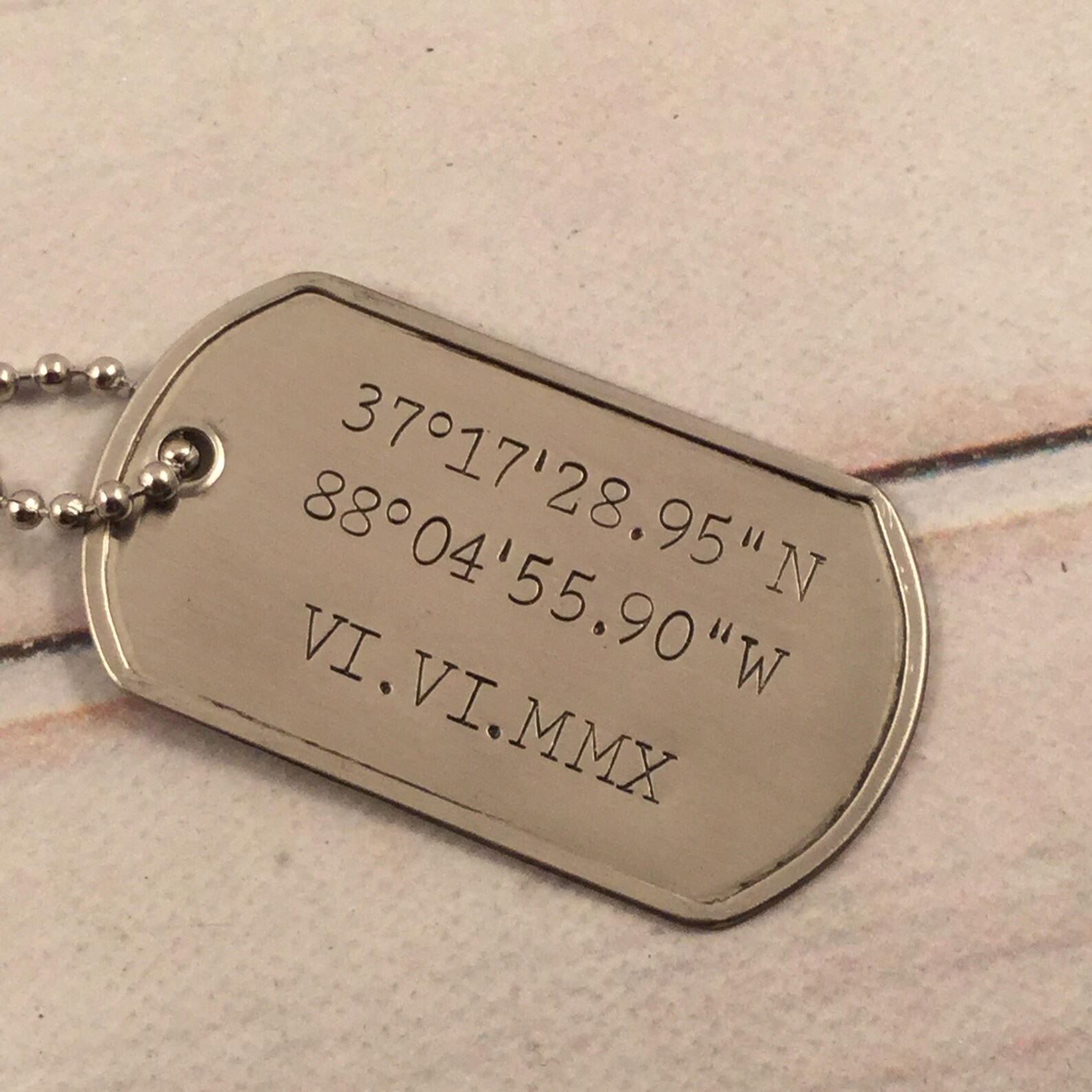 Personalized Dog Tag Necklace / Keychain With Your Choice of - Etsy