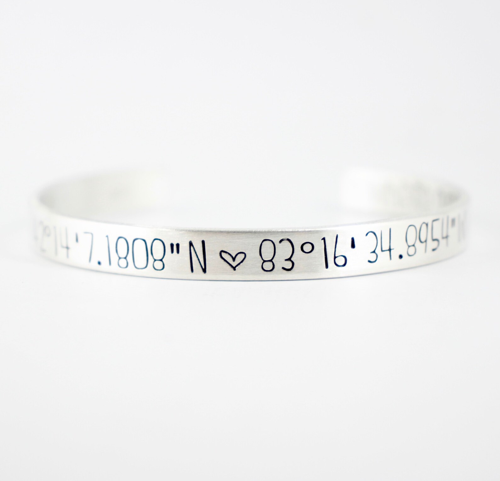 Custom Coordinate Bracelet GPS Location Coordinate Jewelry | Etsy