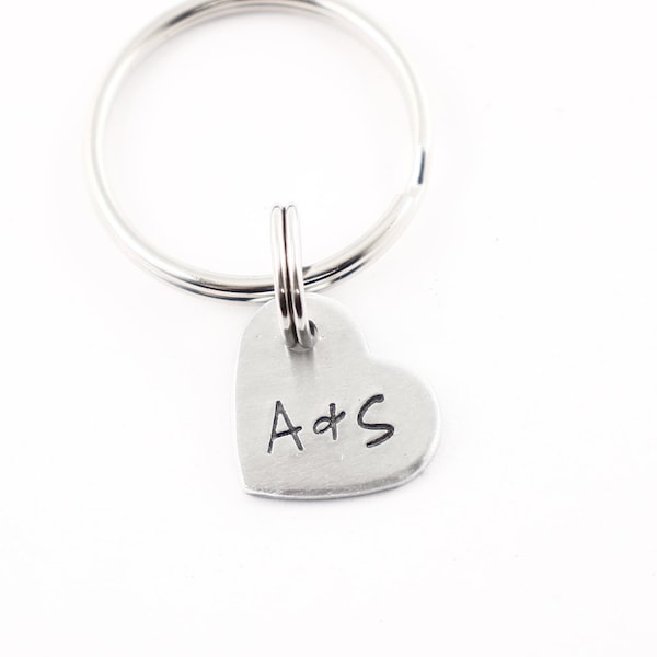 Initial Keychain - Etsy