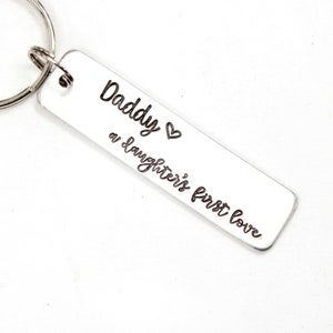 Daddy Keychain - "daddy - a Daughter's First Love" - Daddy Keychain ...