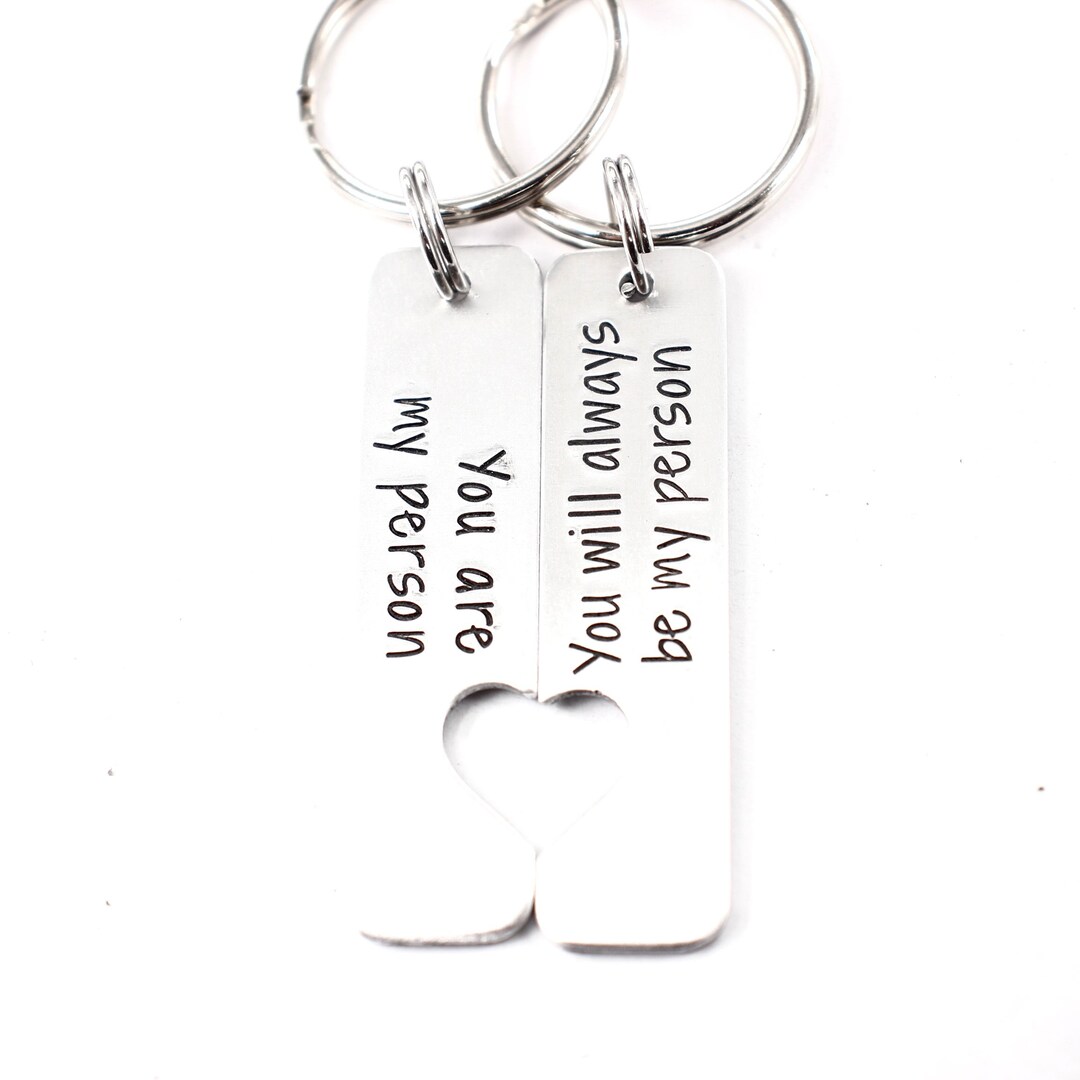 You Are My Person You Will Always Be My Person Keychain Set - Best ...