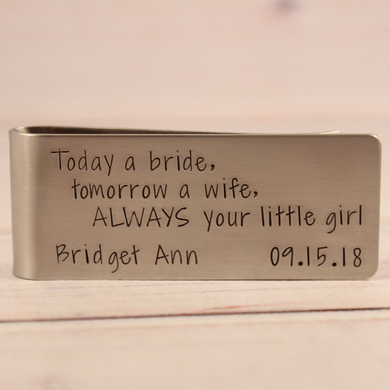 Today a Bride Tomorrow a Wife ALWAYS your little girl Hand | Etsy