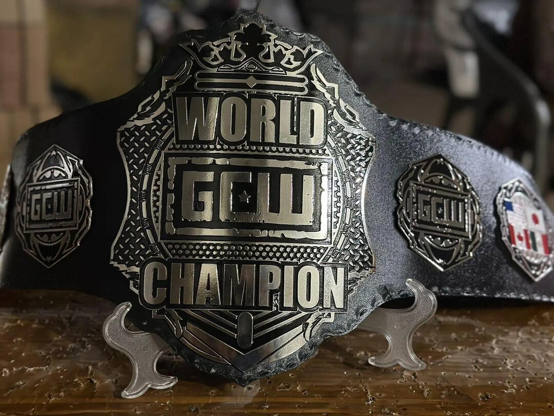 GCW World Heavyweight Wrestling Champion Title Belt 2MM/4MM Brass Plate ...