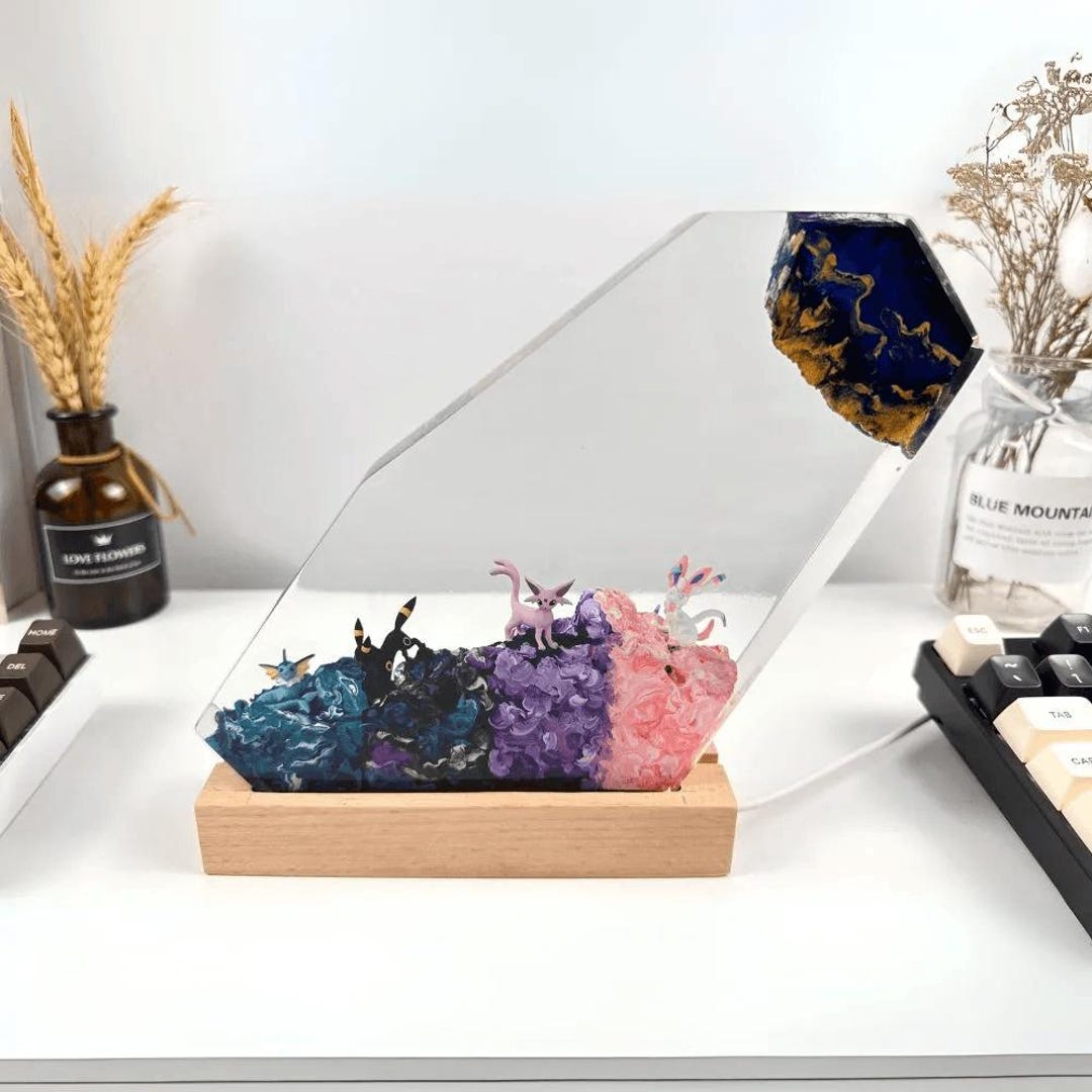 Pokemon Eevee Evolutions Resin Lamp 2 - Etsy