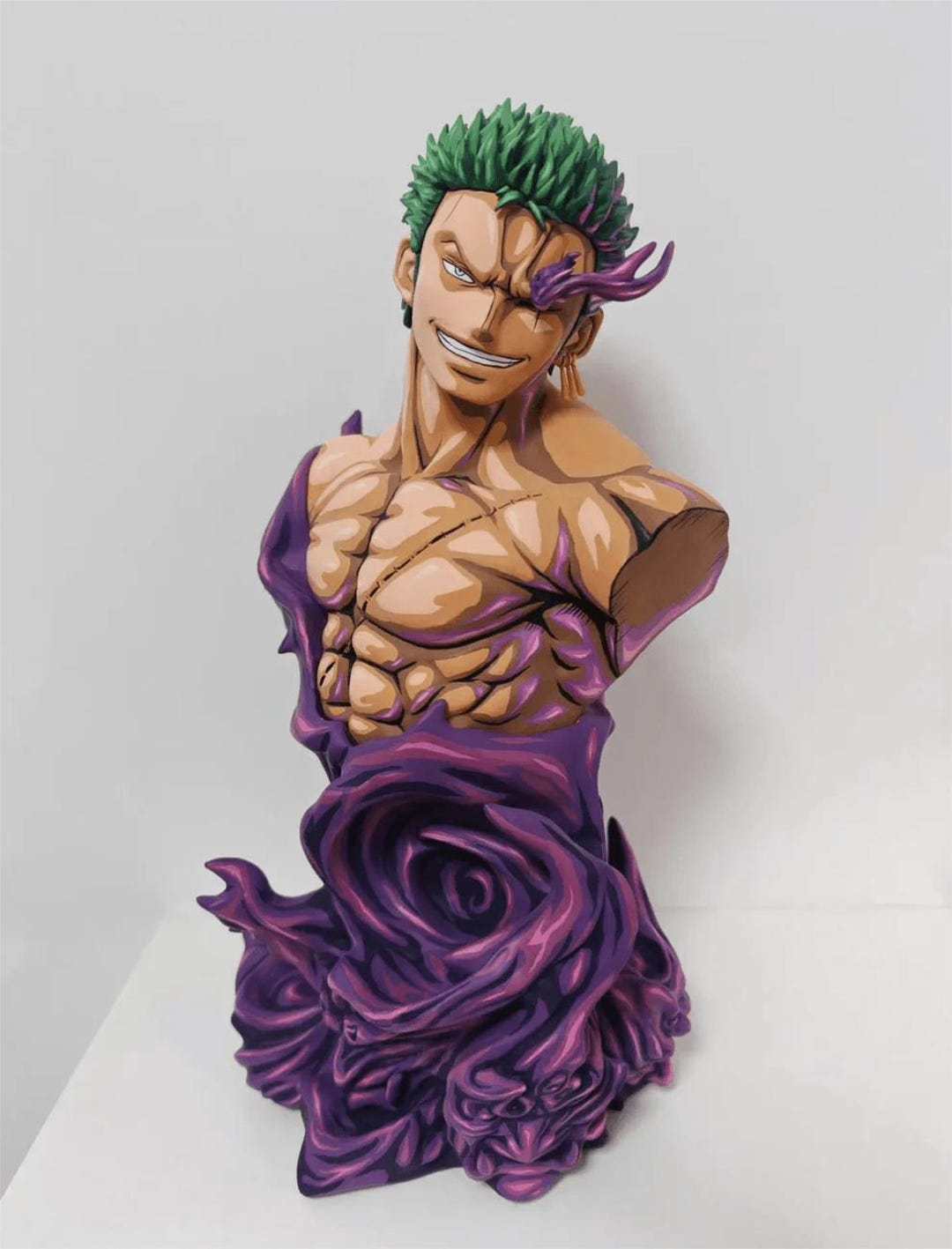 One Piece Roronoa Zoro Bust repaint Statue - Etsy