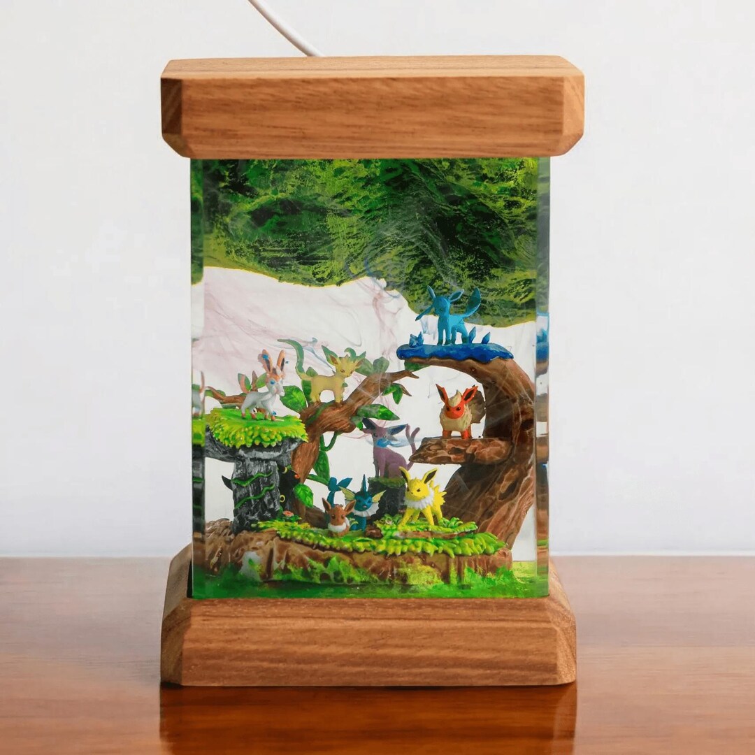 Pokemon Eevee Evolutions Resin Lamp 1 - Etsy