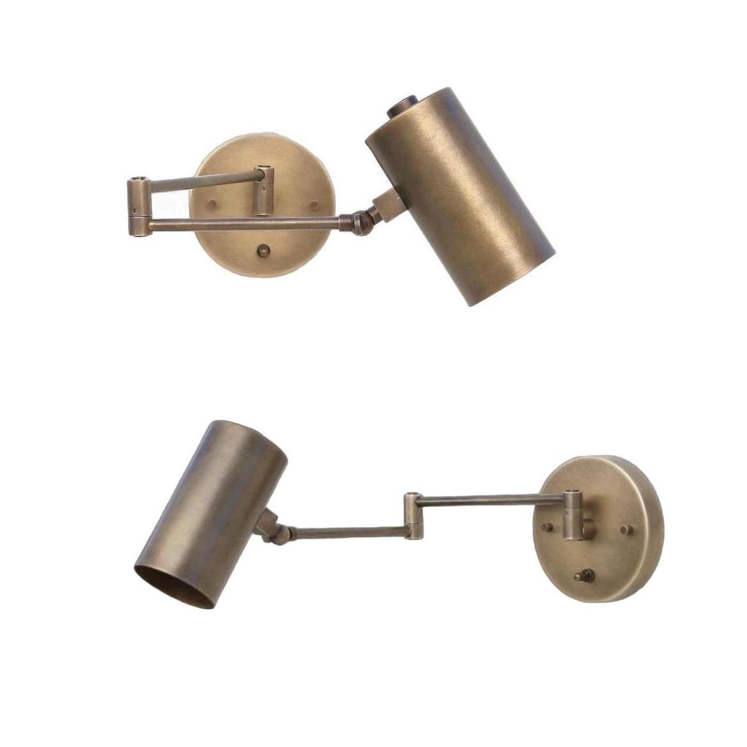 Brass Adjustable Wall Light, Brass Rotating Wall Light,, Modern ...