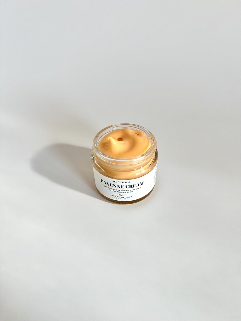 Organic Cayenne Arnica Cream With Magnesium Ginger and Menthol | Made ...