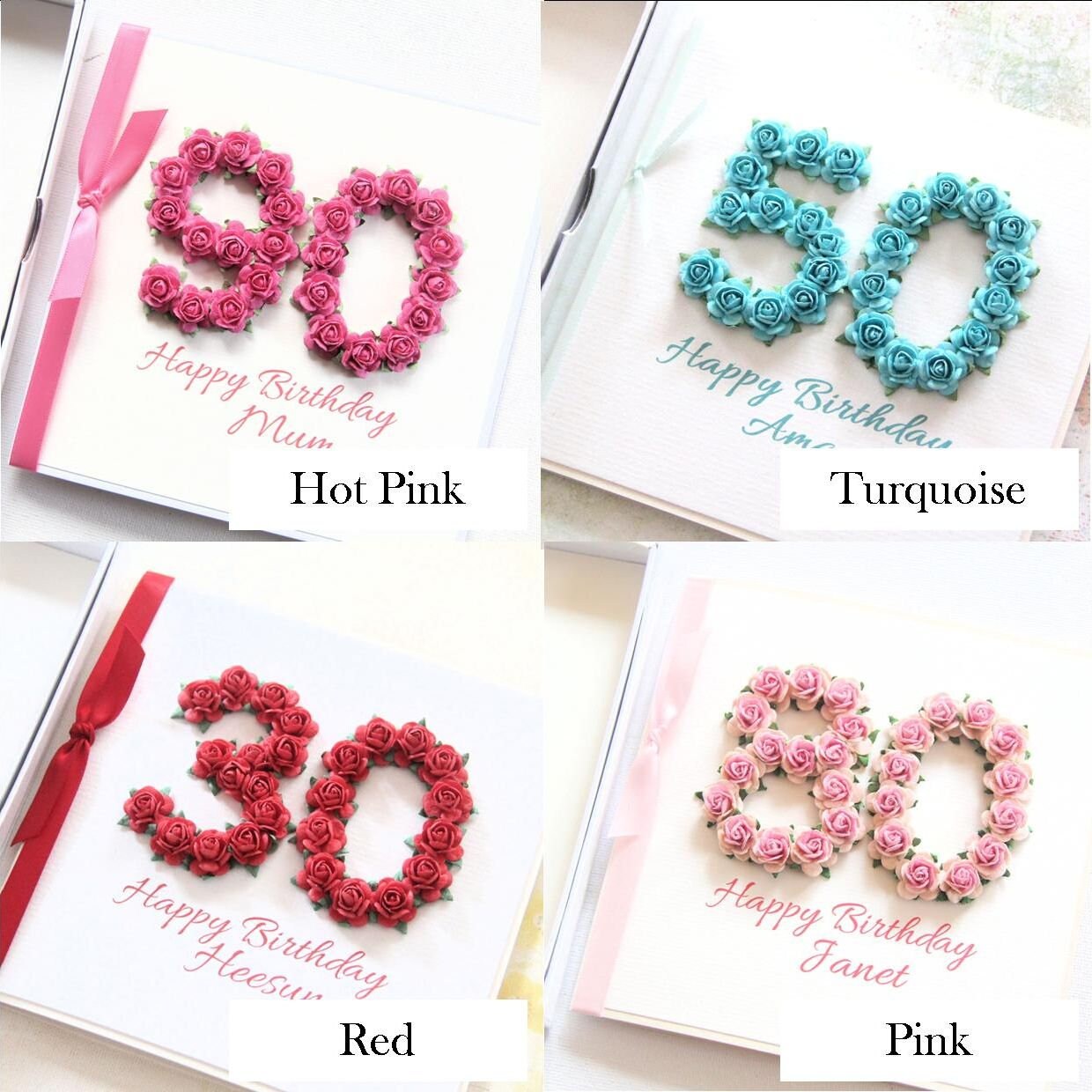 80th Birthday Card 9 Colours Personalised 80 Birthday Card - Etsy Australia