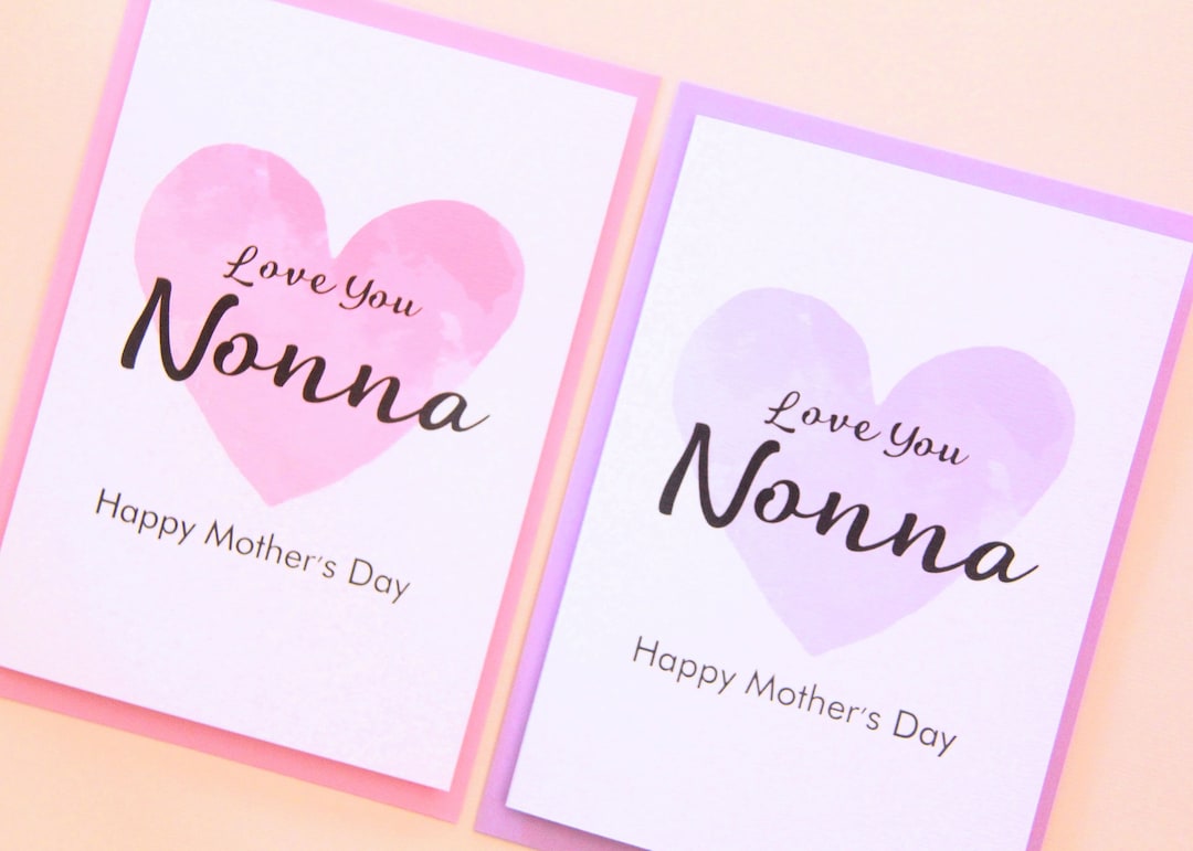 Nonna Mother's Day Card. Nonna Card. Mother's Day Gift. Happy Mother's ...