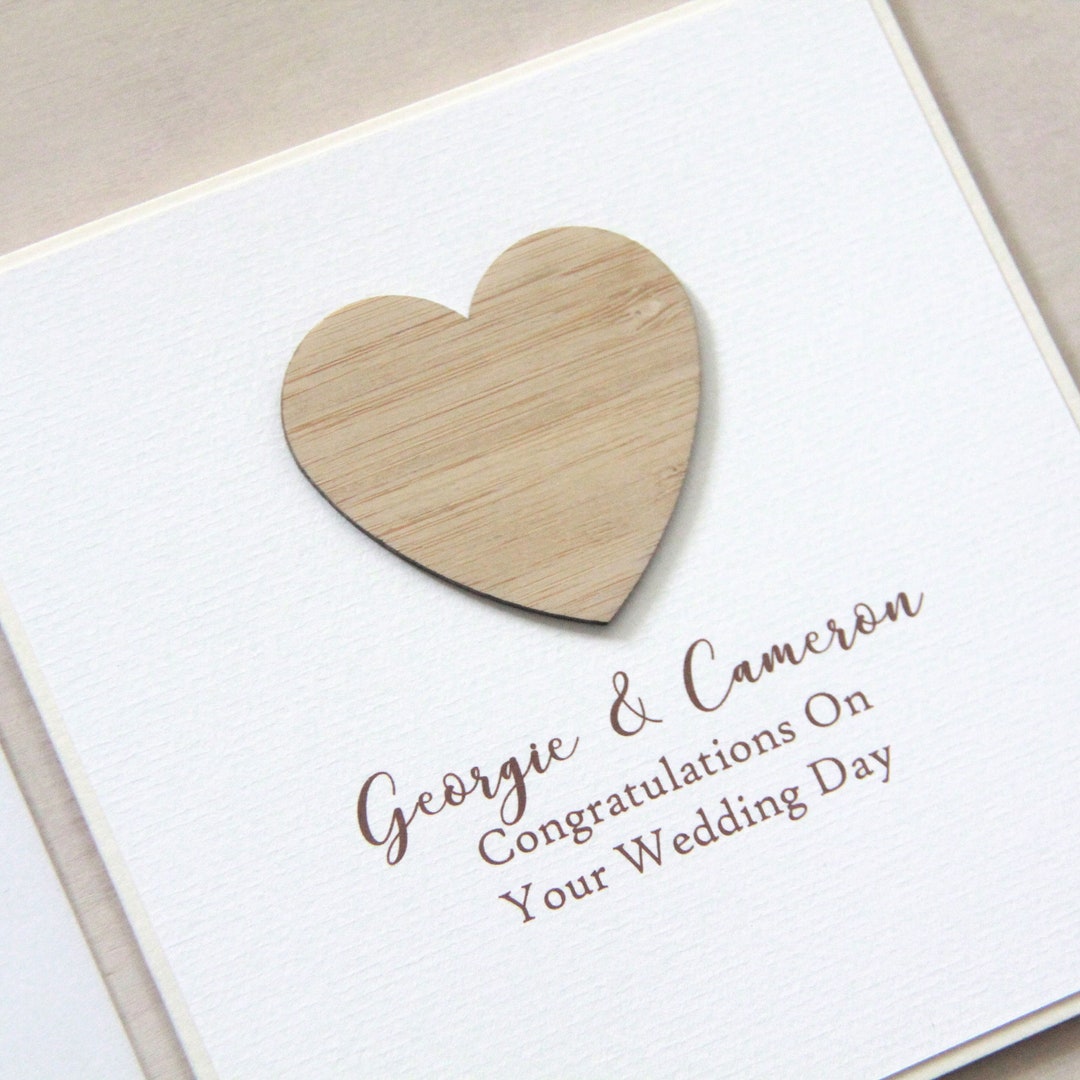 Personalised Wedding Card. Wedding Card. Wedding Gift. Wedding Card ...