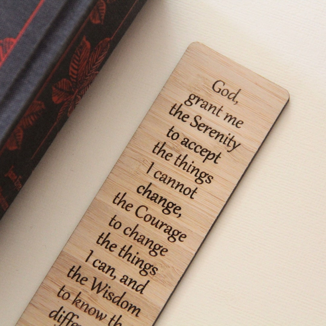Serenity Prayer. Serentiy Prayer Bookmark. Lords Prayer. Inspirational ...