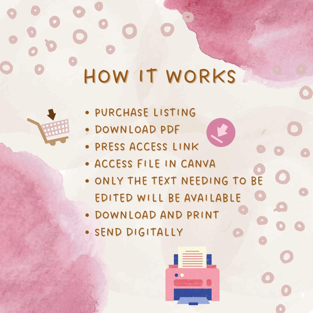 Princess EDITABLE Birthday Party Invitation, Editable Template ...