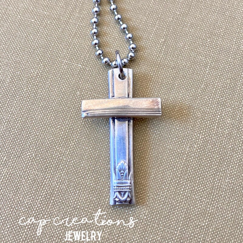 Silverware Cross - Etsy