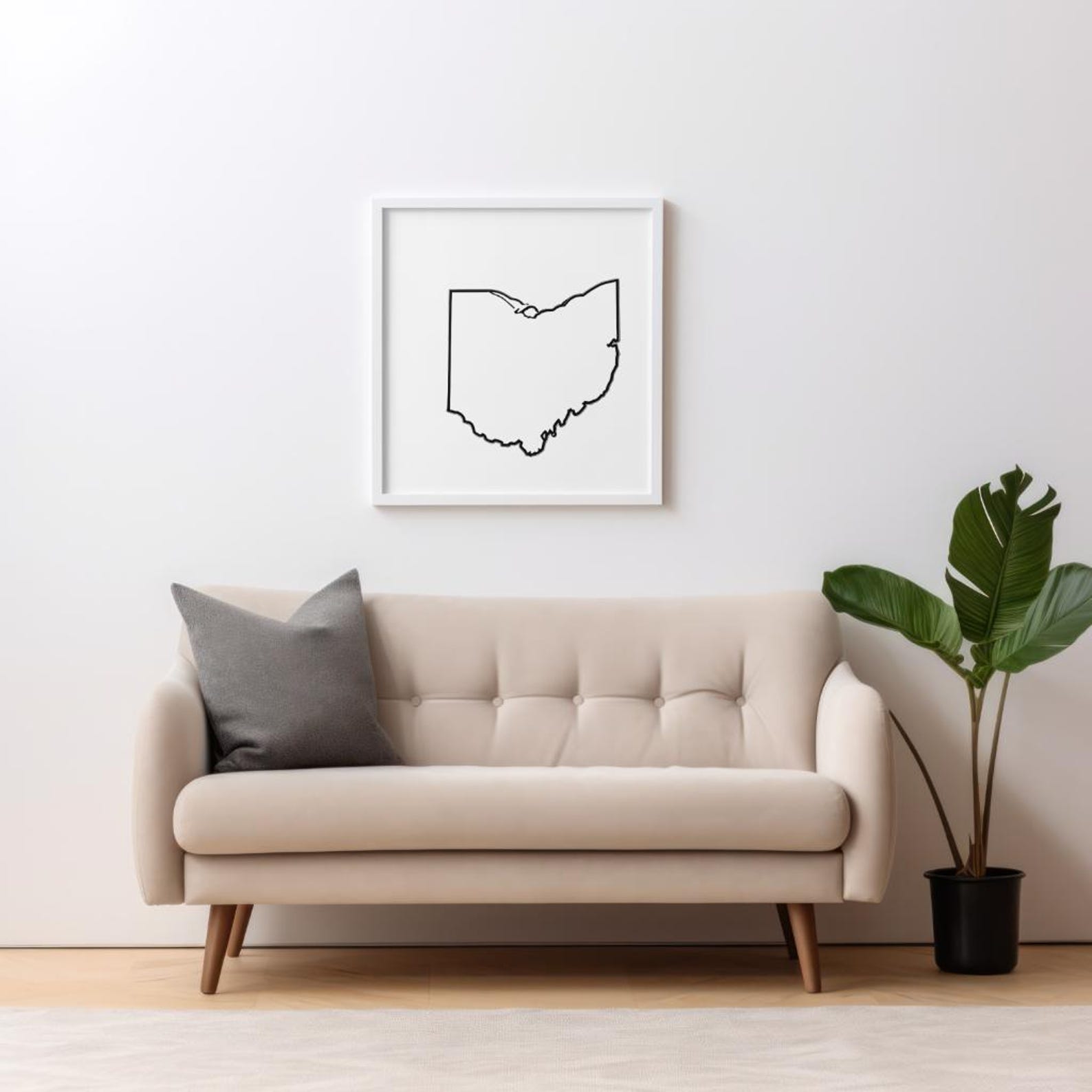 Ohio State Shape Outline, Ohio Vector File, Ohio Design, Ohio State ...