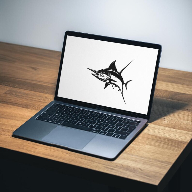 Blue Marlin Design, Blue Marlin Png, Blue Marlin Png Design, Blue ...