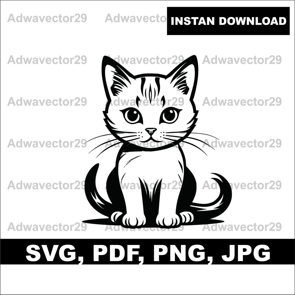 Cute Cat Svg, Curious Kitten Clipart, Cat Svg, Cat Clipart, Peeking ...