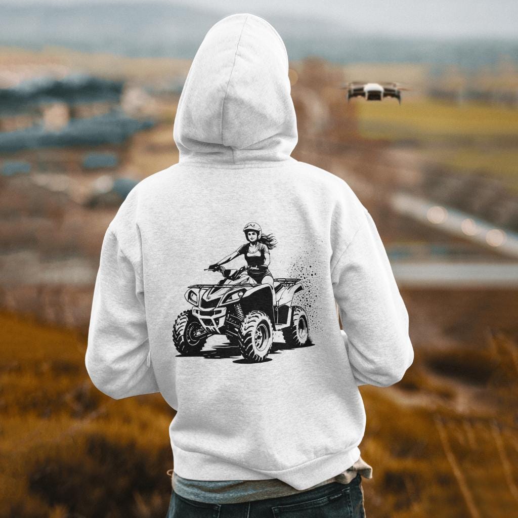 Girl on ATV Quad 4 Four Wheeler Svg Png Jpg Pdf, Vector Graphic Design ...
