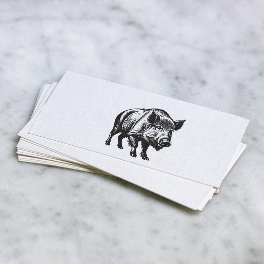 Wild Boar Laser Engraving Files, Svg Png Jpg Pdf | Vector Cut & Print ...