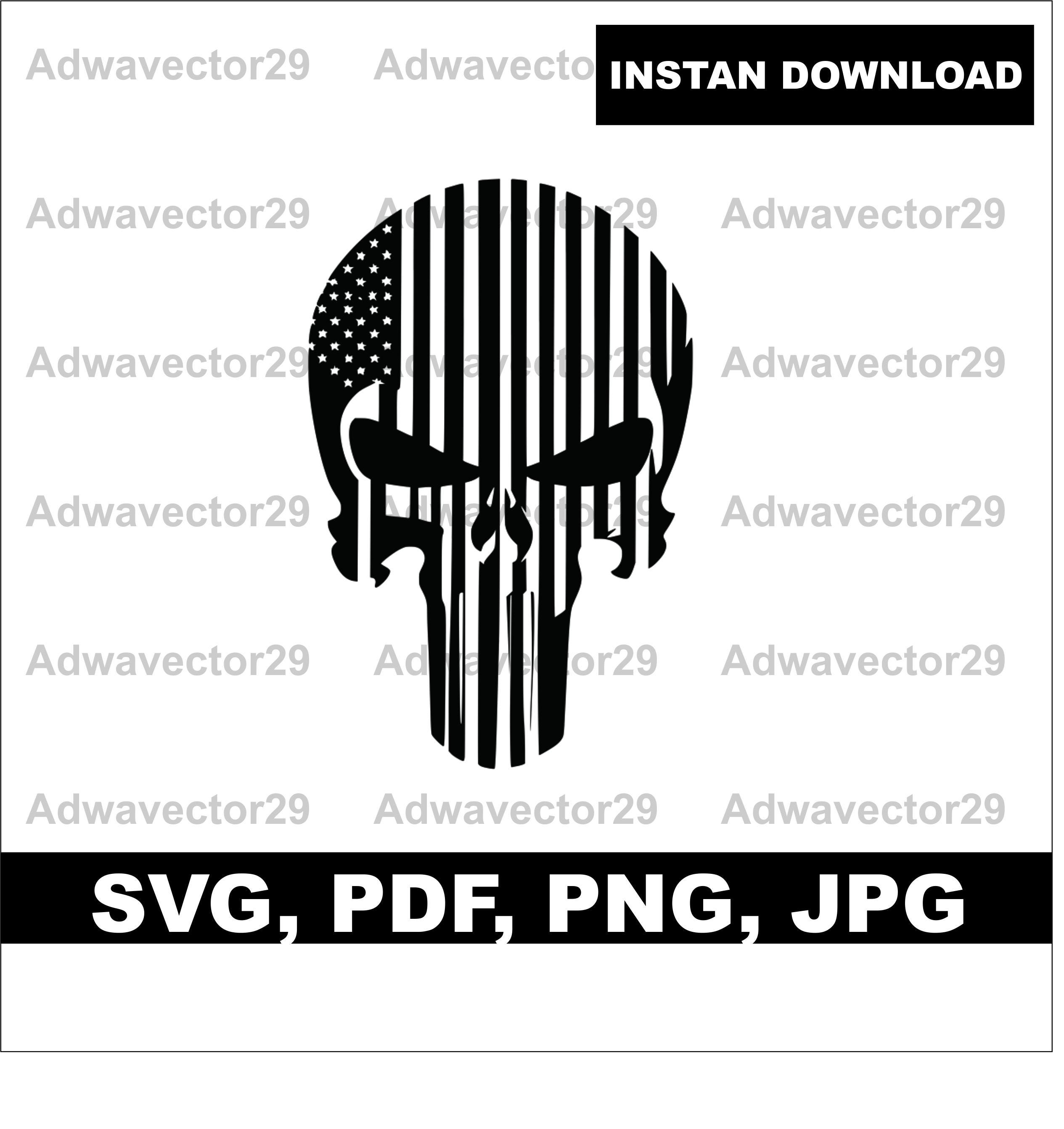 Trump Punisher Svg, Punisher Svg. USA Flag Svg. Patriotic Svg. Punisher ...