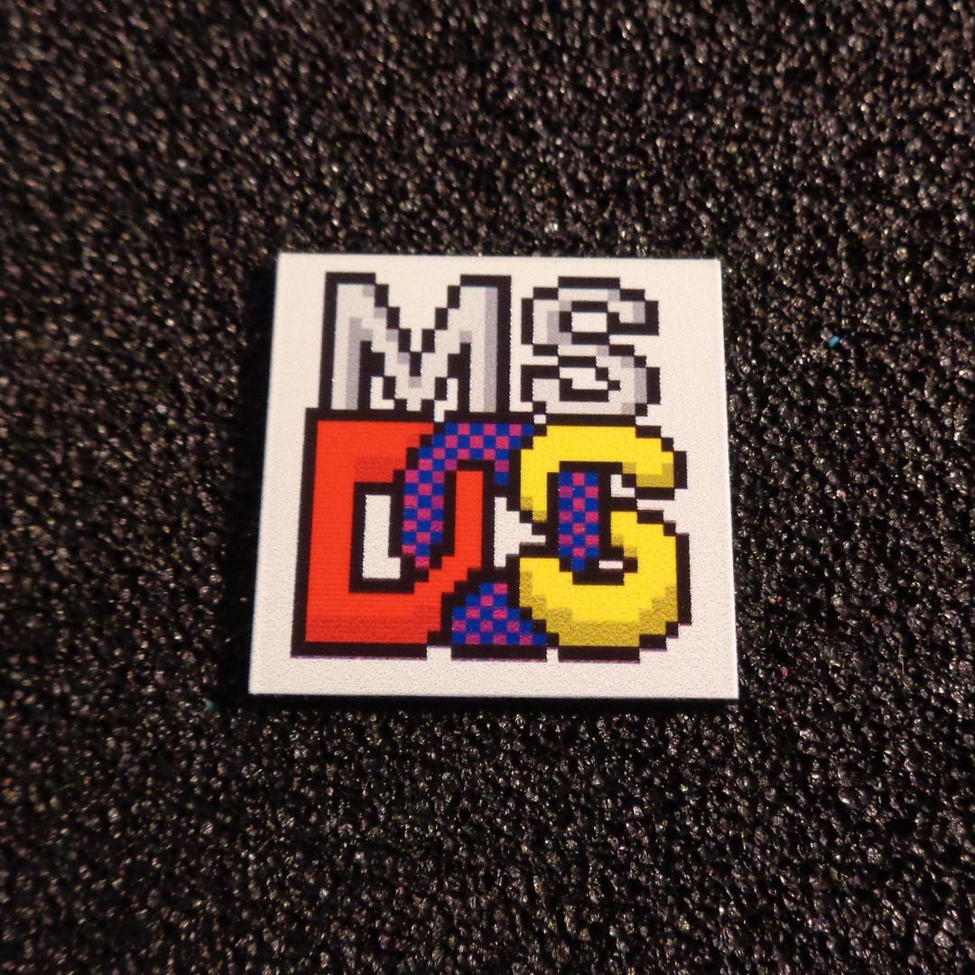 Msdos Color Label / Logo / Sticker / Badge 25 X 25 Mm [420c] - Etsy