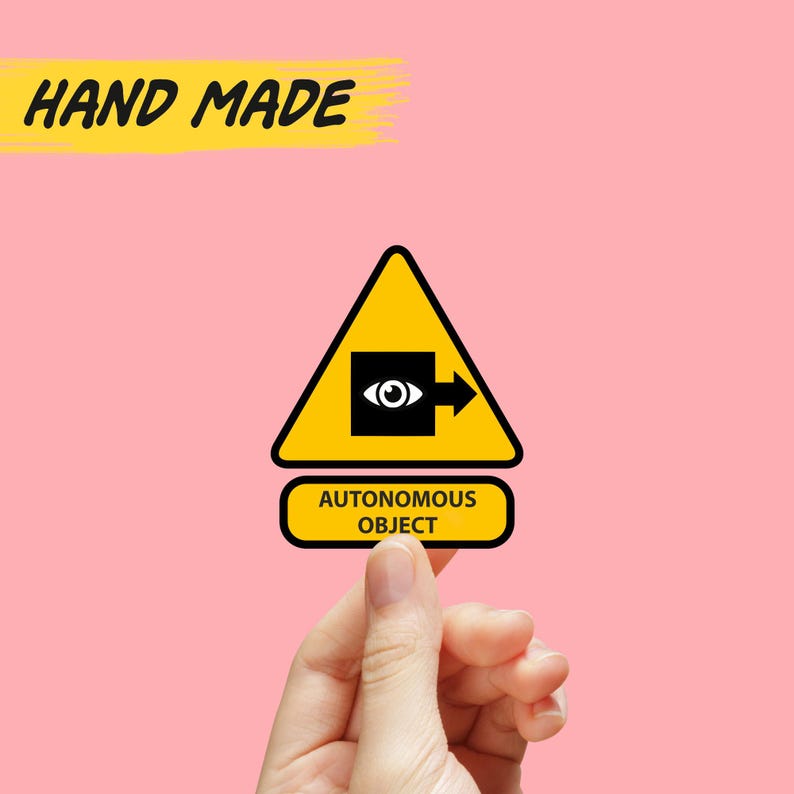 Autonomous Object SCP Warning Sign Sticker - Vinyl Parody Label [1119 ...