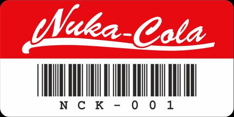 Nuka Cola Asset Tag Vinyl Sticker / Label / Aufkleber / Badge / Logo 2 ...