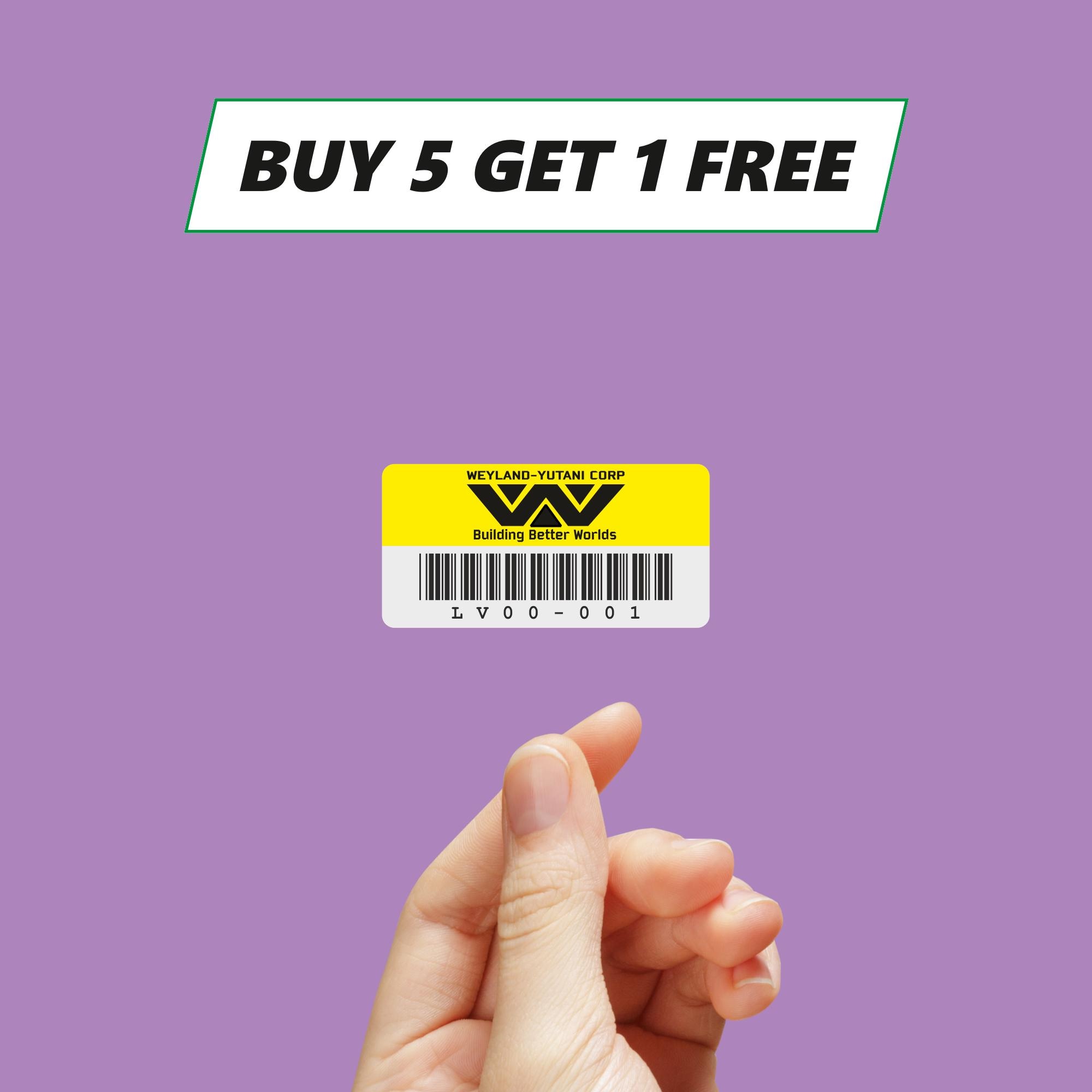 Weyland Yutani Asset Tag Vinyl Sticker / Label / Aufkleber / Badge ...