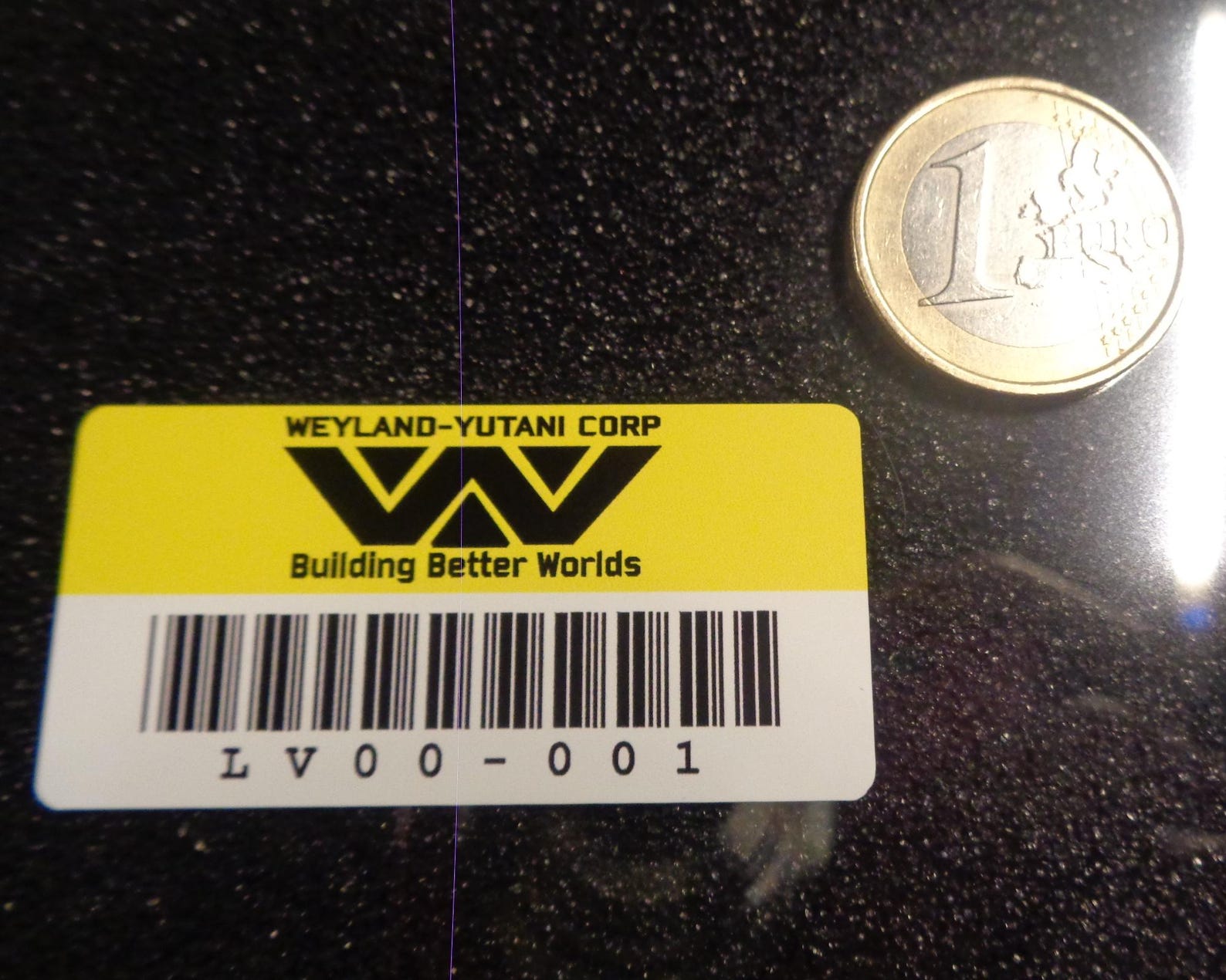Weyland Yutani Asset Tag Vinyl Sticker / Label / Aufkleber / Badge ...