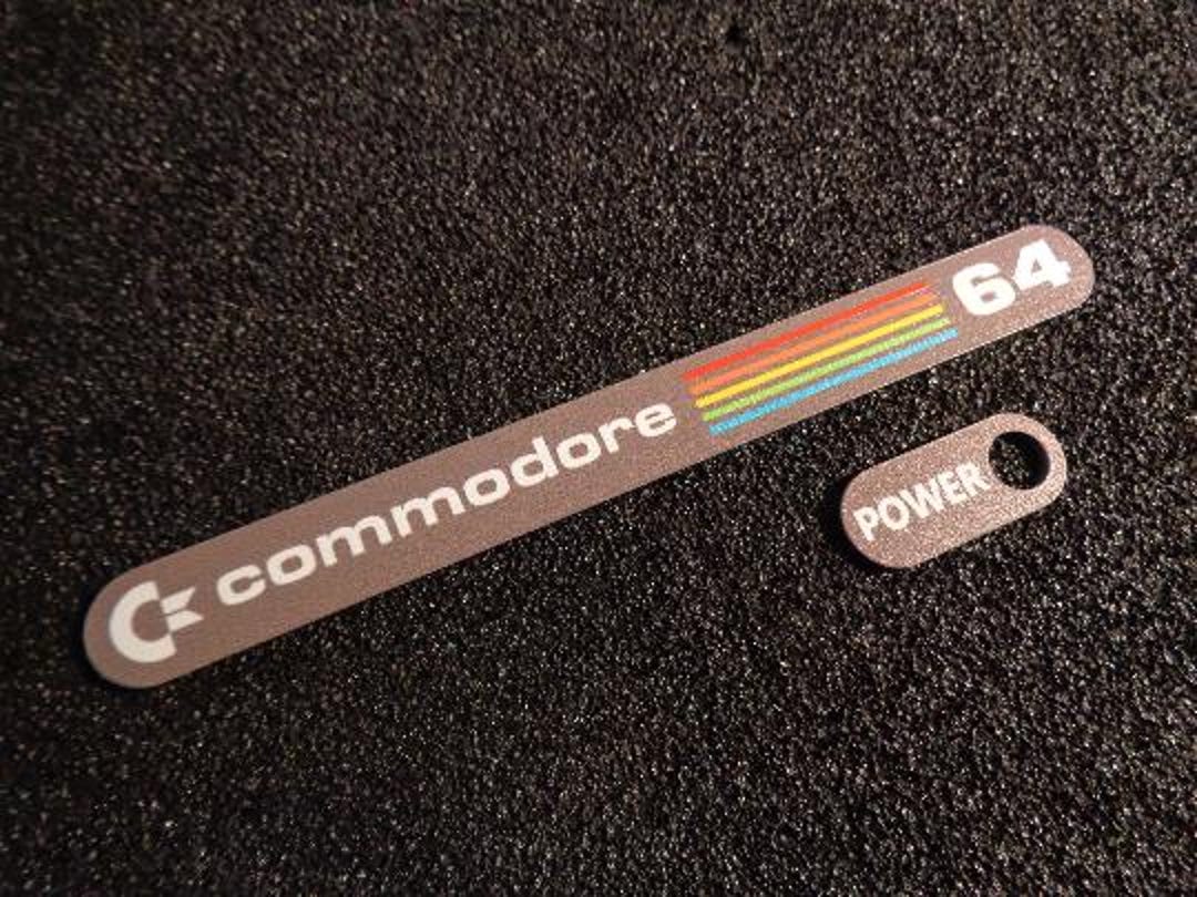 Commodore C64 Case Label / Aufkleber / Sticker / Badge / Logo 11cm X 1 ...